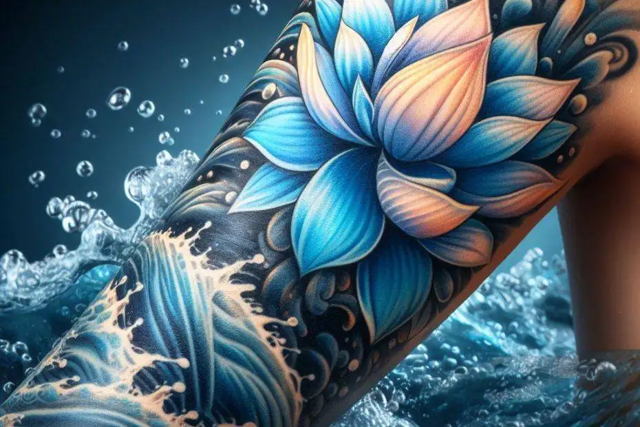 Blue Lotus Tattoo Archives - Your Own Tattoo Design: Custom Designs ...