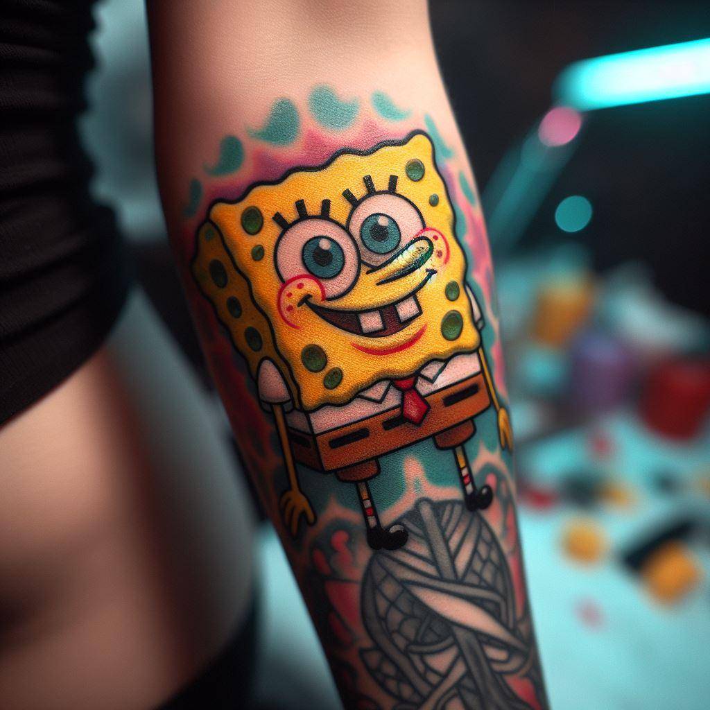 Unveiling the Spongebob Tattoo Magic: Dive into Creative Expression ...