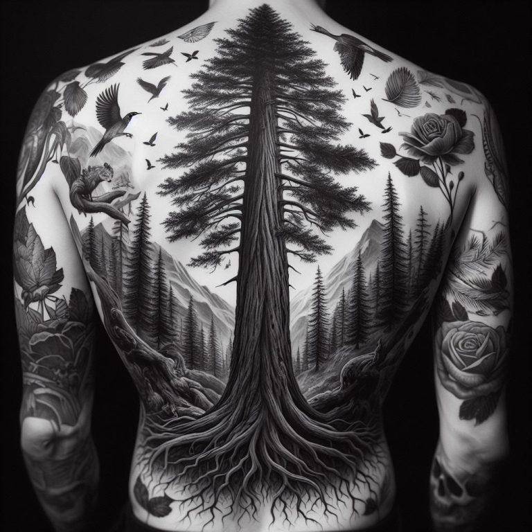Redwood Tree - Your Own Tattoo Design: Custom Designs Crafted for ...