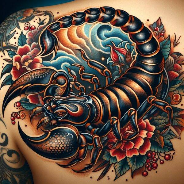 Traditional Scorpion - Your Own Tattoo Design: Custom Designs Crafted ...